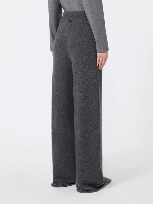 Max Mara Wide Cashmere Yarn Trousers