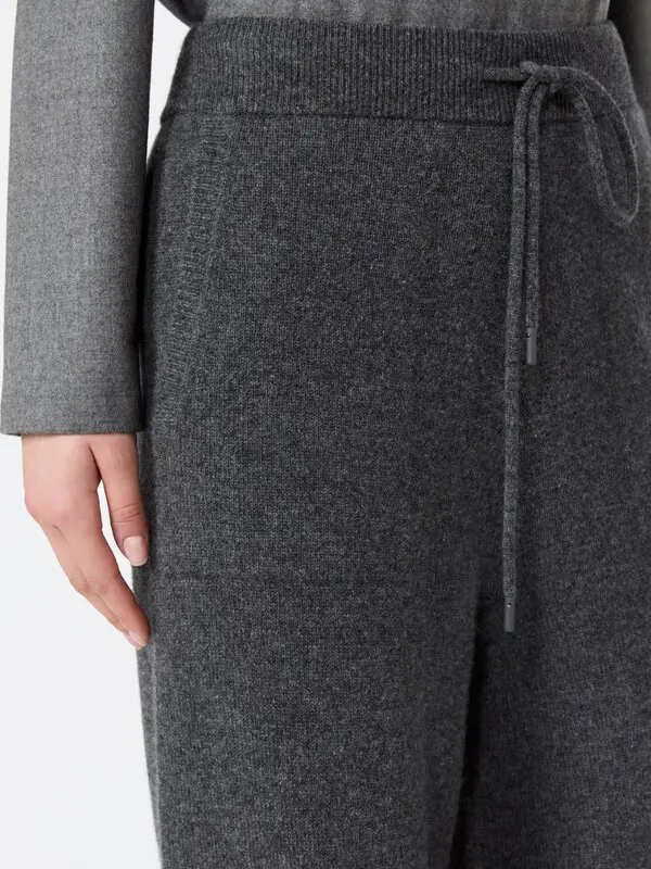 Max Mara Wide Cashmere Yarn Trousers