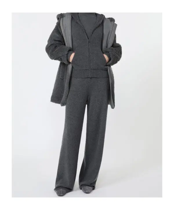 Max Mara Wide Cashmere Yarn Trousers
