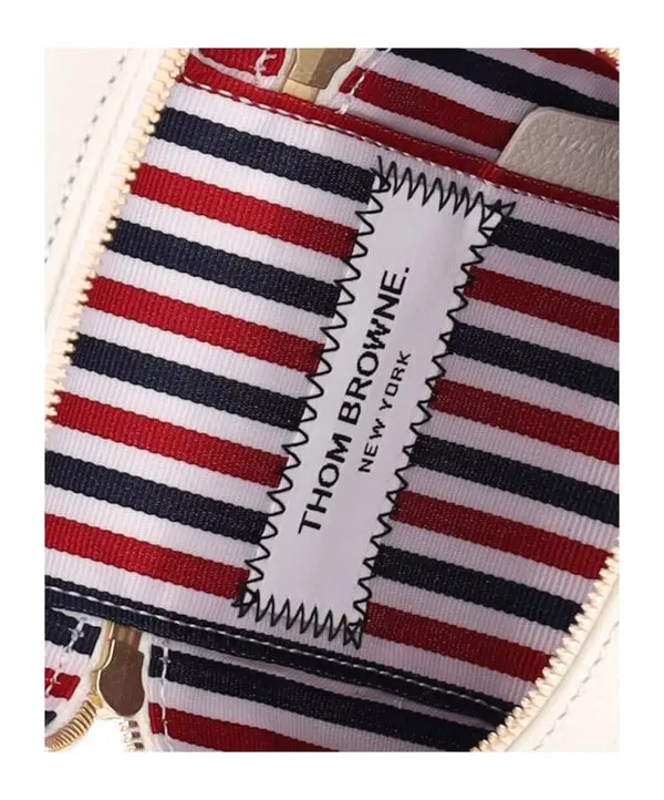 Thom Browne Zip-around Box Clutch Bag