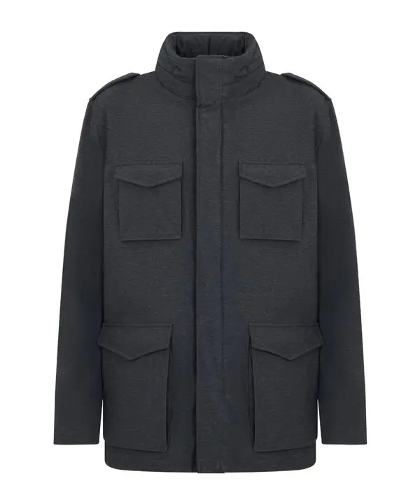 Herno Multi-pocket High-neck Coat