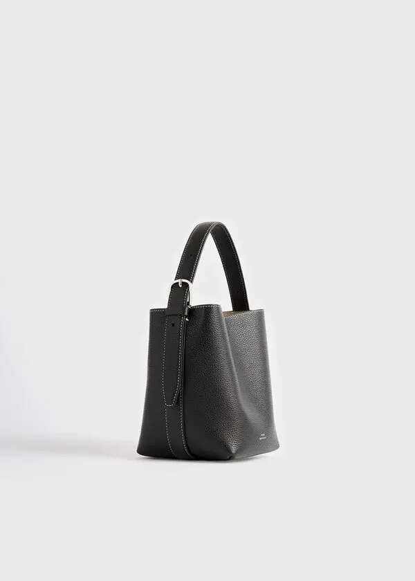 TOTEME Grained-leather Belted Tote