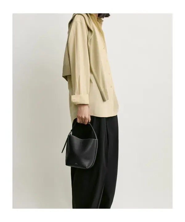 TOTEME Grained-leather Belted Tote