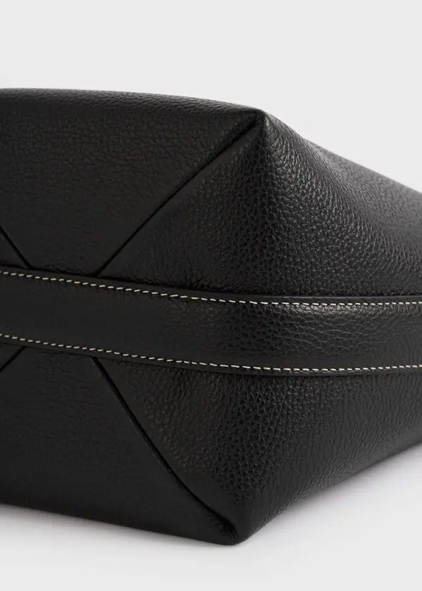 TOTEME Grained-leather Belted Tote