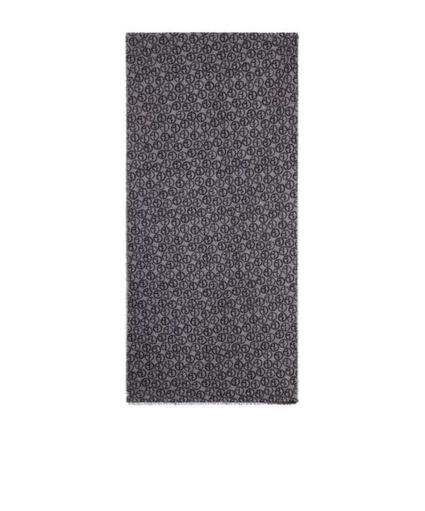 Giorgio Armani Patterned Scarf - Black
