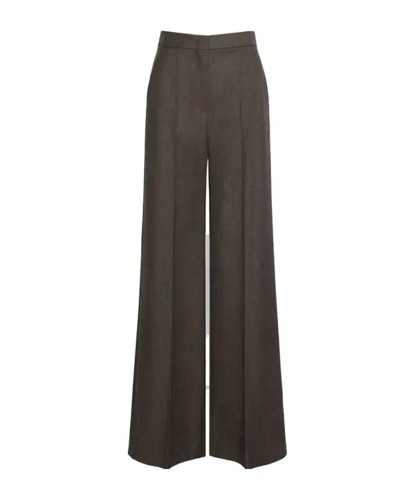 Max Mara Pressed-crease Wide-leg Trousers