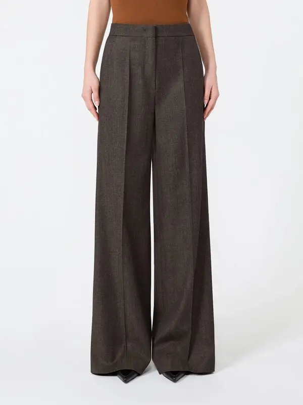 Max Mara Pressed-crease Wide-leg Trousers