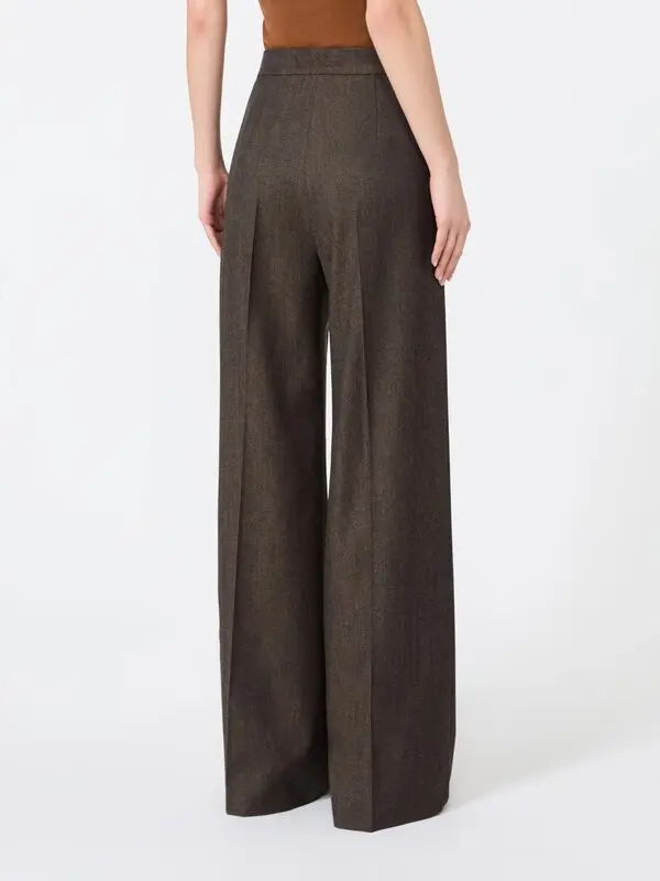 Max Mara Pressed-crease Wide-leg Trousers