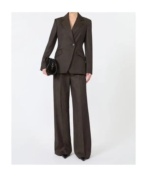 Max Mara Pressed-crease Wide-leg Trousers