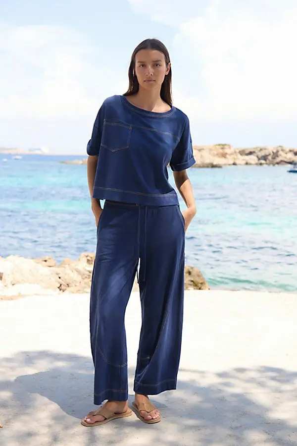 Free People Leandra Pant Set - Poseidon