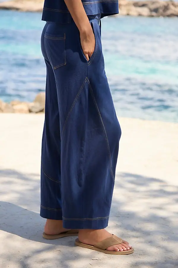 Free People Leandra Pant Set - Poseidon