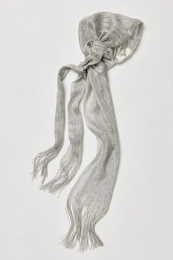 CURRIED MYRRH Sahara Hair Scarf - Silver