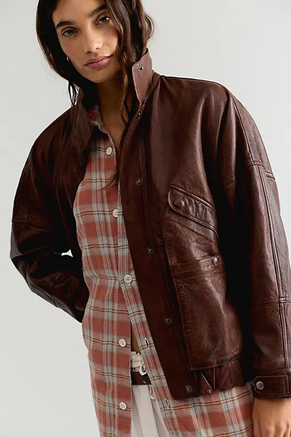 JAKKET Adriana Vintage Leather Jacket