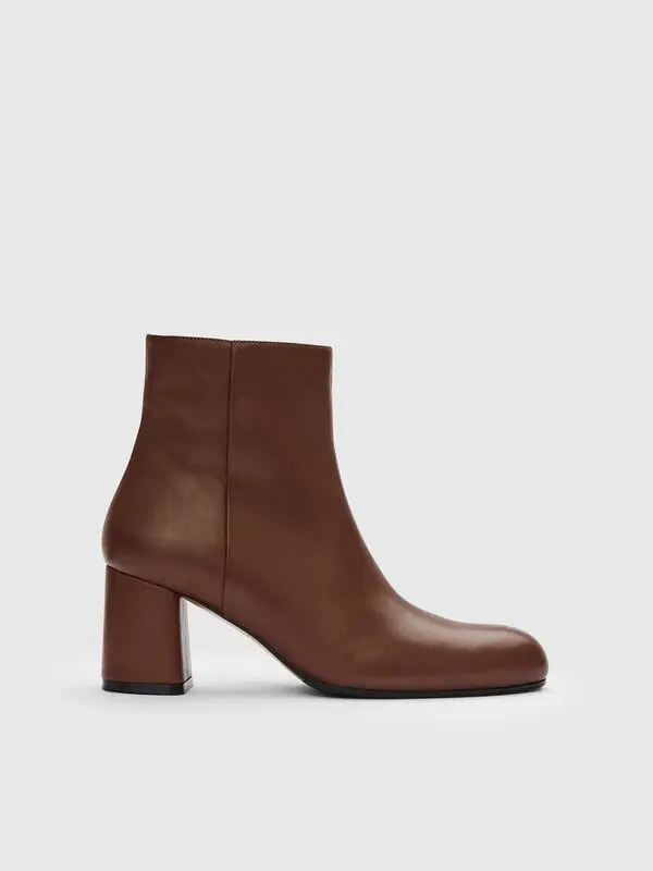 ATP ATELIER Miola Leather Ankle Boots - Cannella