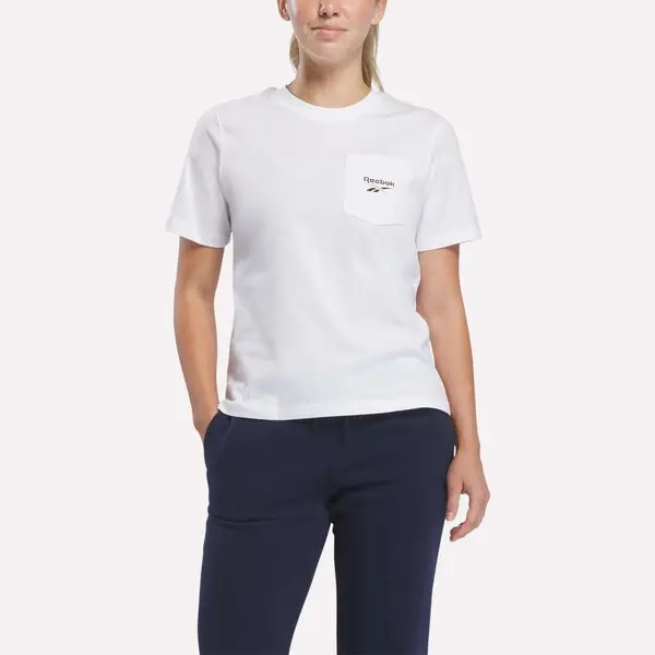 REEBOK Logo Pocket T-shirt