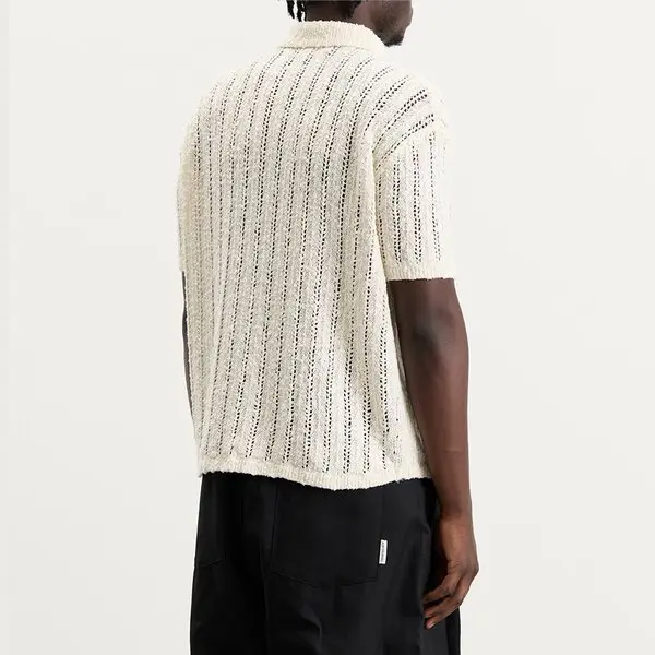 PICANTE Pointelle Knit Polo Shirt