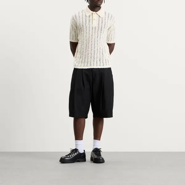 PICANTE Pointelle Knit Polo Shirt