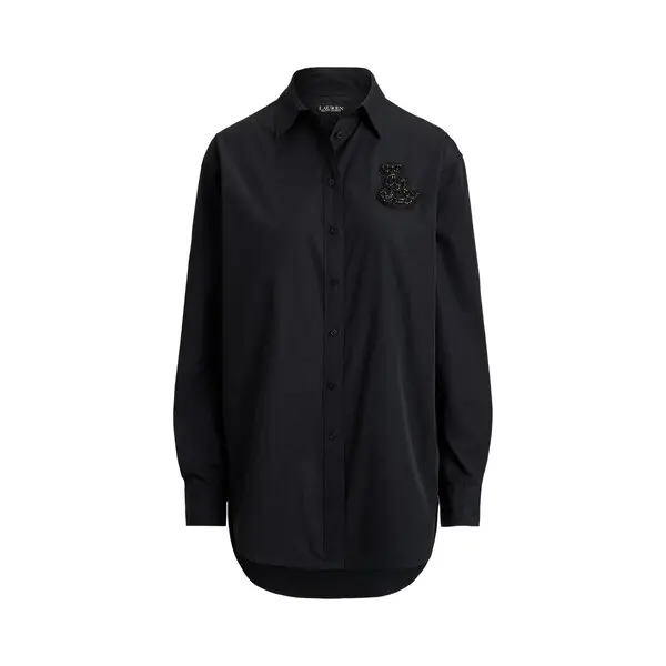 Ralph Lauren Relaxed Fit Rhinestone-bullion Shirt