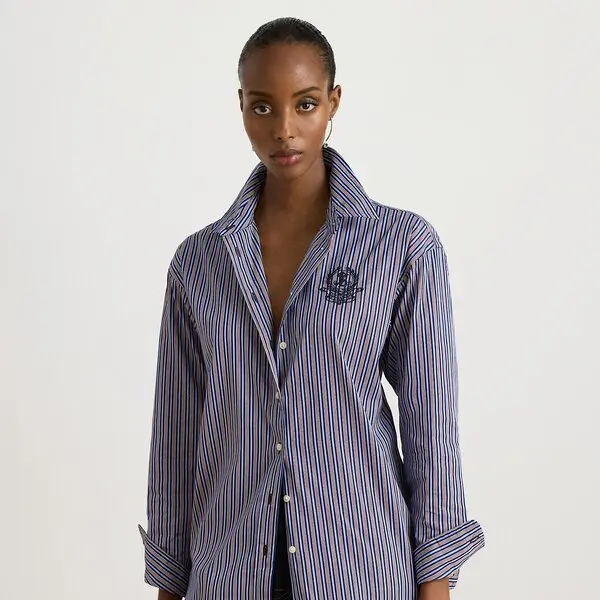 Ralph Lauren Relaxed Fit Striped Broadcloth Shirt