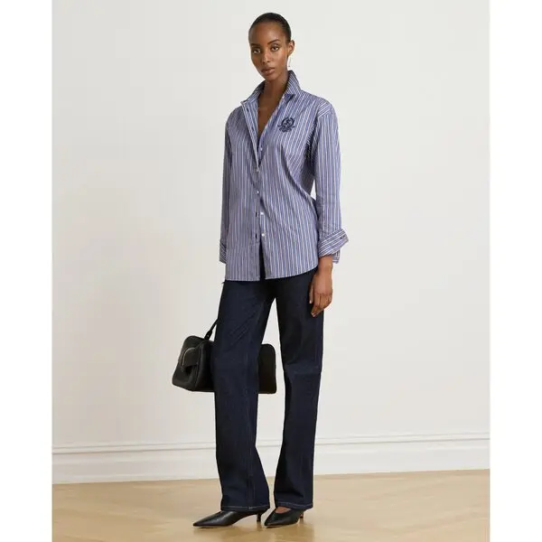 Ralph Lauren Relaxed Fit Striped Broadcloth Shirt