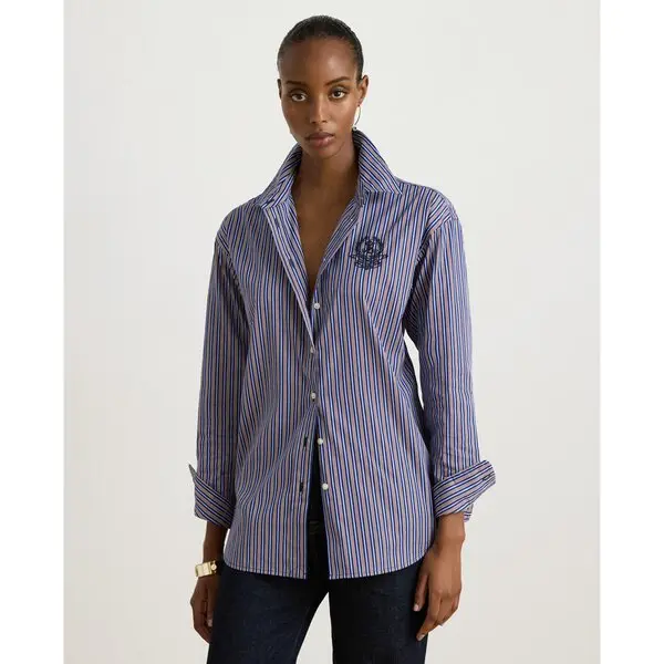Ralph Lauren Relaxed Fit Striped Broadcloth Shirt