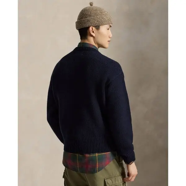 Ralph Lauren Relaxed Fit Wool Letter Sweater