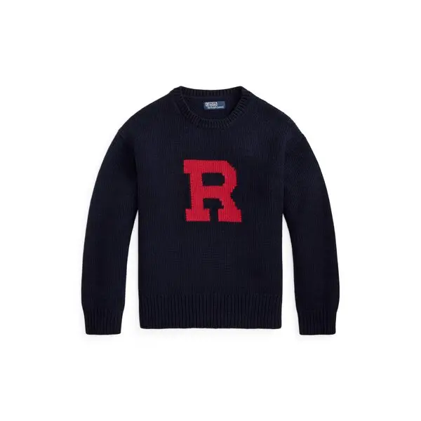 Ralph Lauren Relaxed Fit Wool Letter Sweater