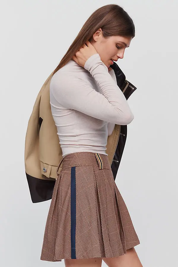 Maeve Pleated A-le Mi Skirt