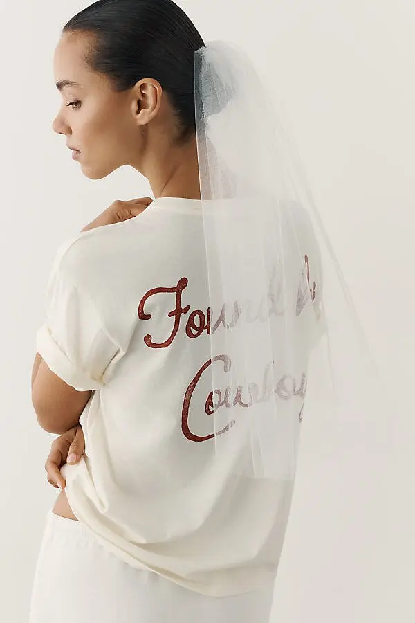 LETLUV Found Her Cowboy 100% Cotton Bridal Tee