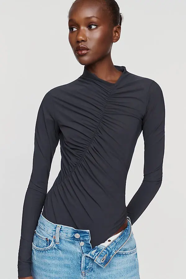 AGOLDE Lup Ruched Bodysuit