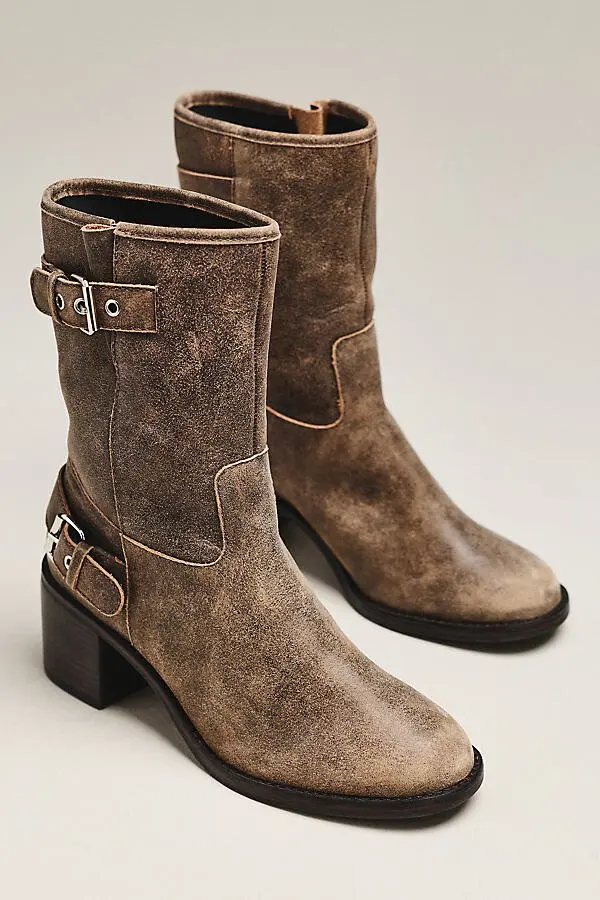 Anthropologie Moto Mid-calf Boots