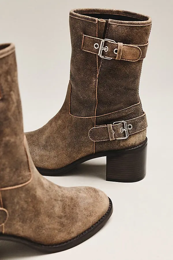 Anthropologie Moto Mid-calf Boots