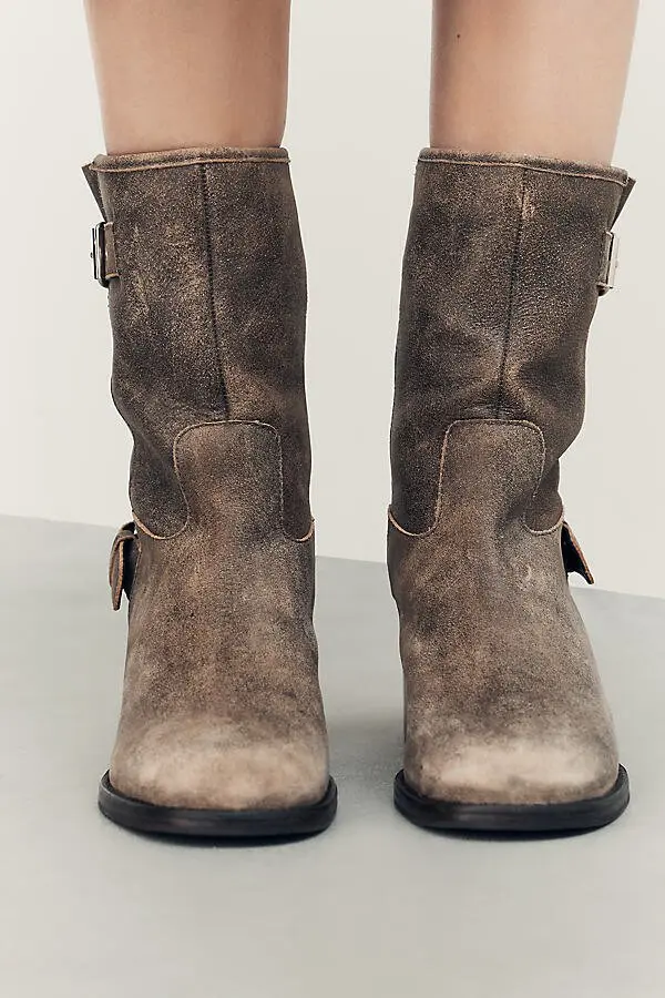 Anthropologie Moto Mid-calf Boots