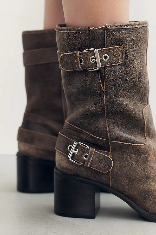 Anthropologie Moto Mid-calf Boots