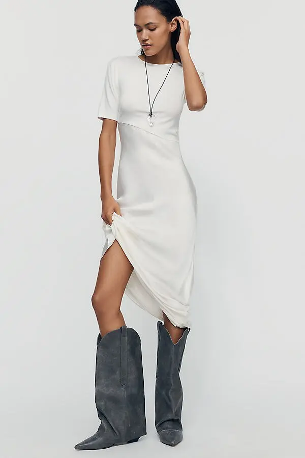 Anthropologie Slouchy Western Boots