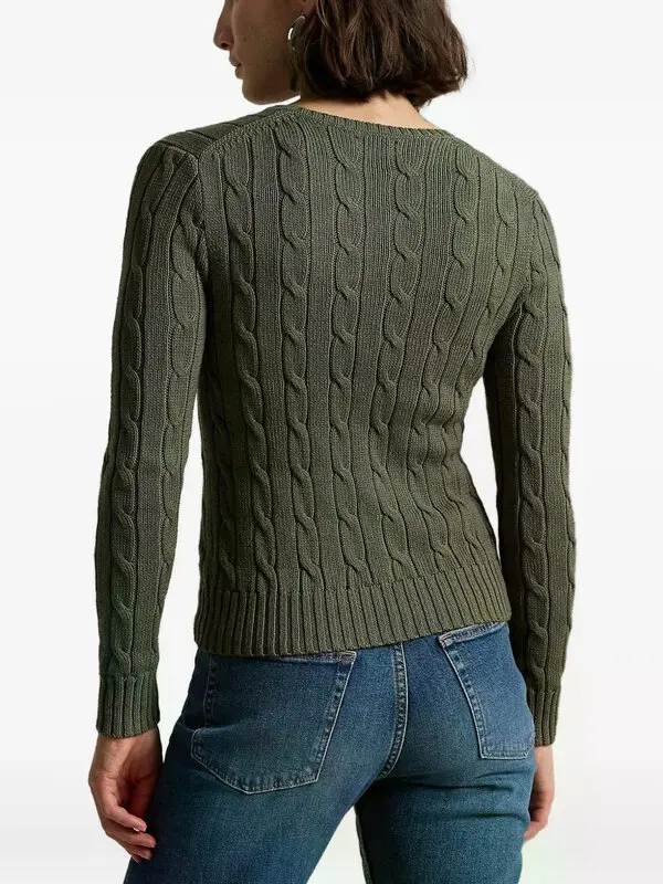 Polo Ralph Lauren Cable-knit Logo-embroidered Sweater