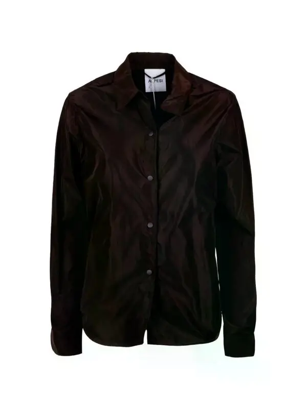 Aspesi Long-sleeve Press-stud Shirt - Brown