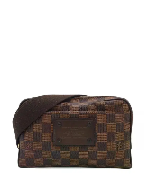 LOUIS VUITTON 2010 Damier Ebene Brooklyn Bum Bag Belt Bag