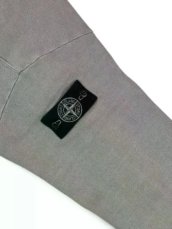 Stone Island 6100028 Mineral-dyed Cotton-fleece Oversized-fit Crewneck Sweatshirt With Chest Pocket - Grey