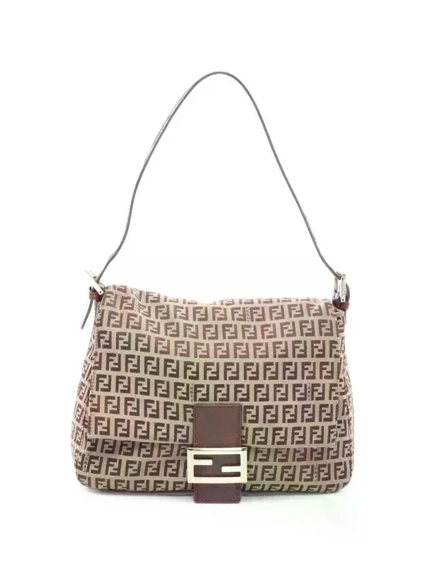 Fendi 2010s Mamma Zucchino Baguette Shoulder Bag