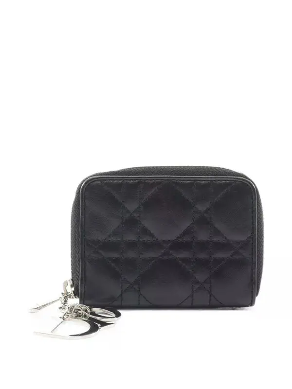 Dior 2010s Cannage Lady Wallet - Black