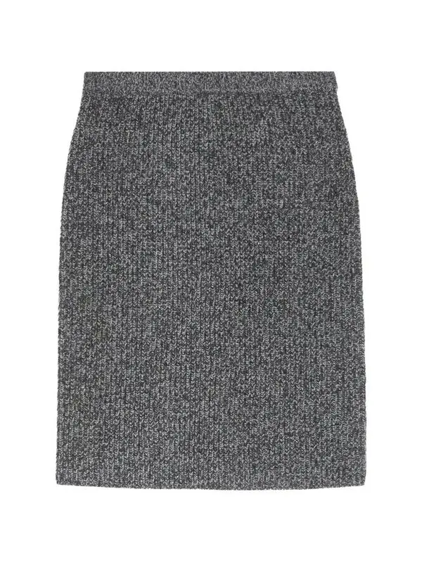 Aspesi Marl-knit Pencil Mini Skirt