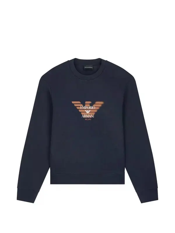 Emporio Armani Double-jersey Sweatshirt With Logo