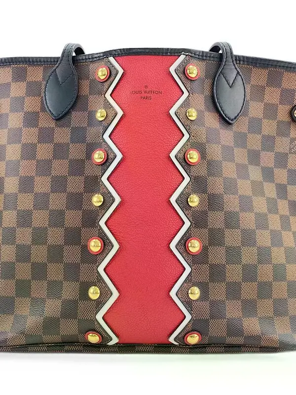 LOUIS VUITTON 2018 Damier Ebene Neverfull Tote Bag