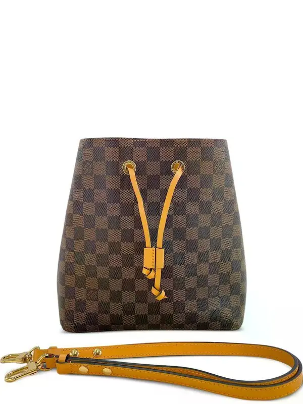 LOUIS VUITTON Damier Ebène Neonoe Shoulder Bag - Brown
