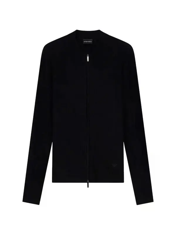 Emporio Armani Virgin Wool Cardigan With A Regular Fit