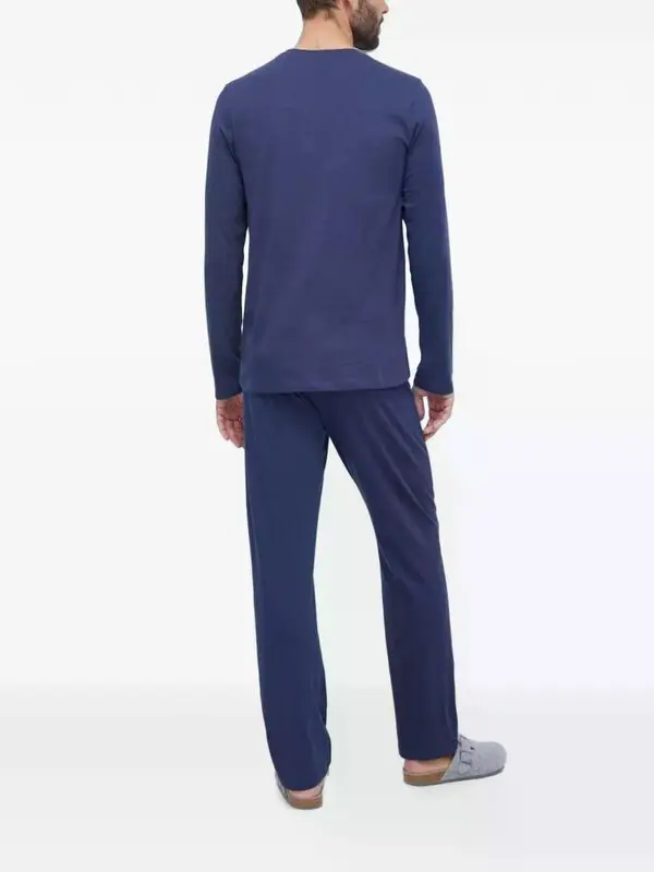 Guess Logo-print Long-sleeve Pajamas