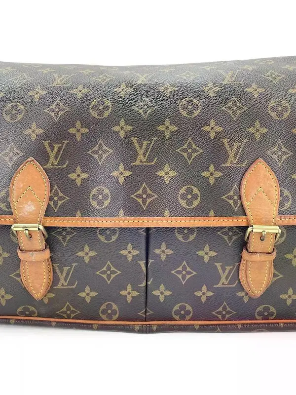 LOUIS VUITTON 1999 Monogram Buckle Shoulder Bag