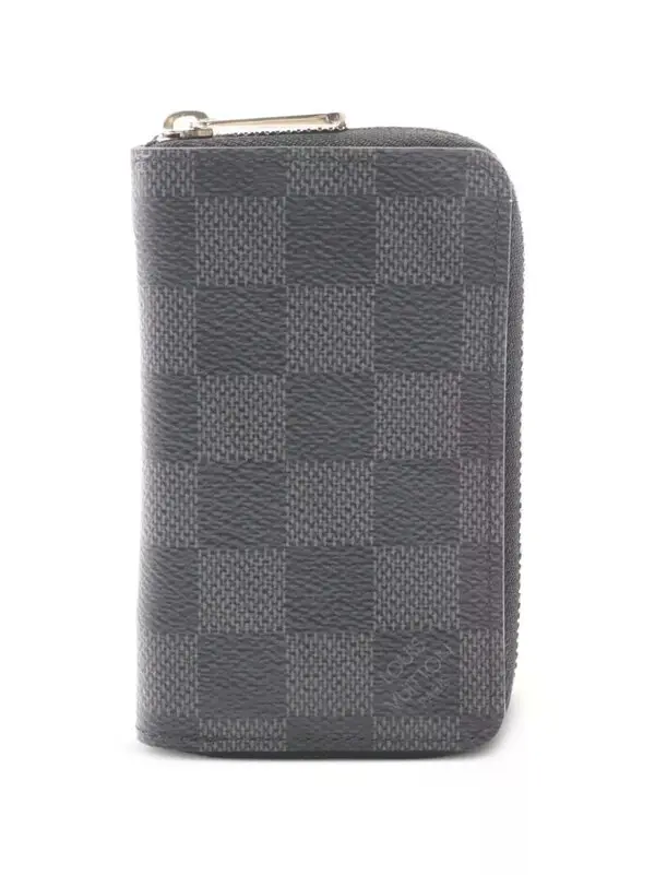LOUIS VUITTON 2018 Damier Graphite Zippy Coin Purse - Black