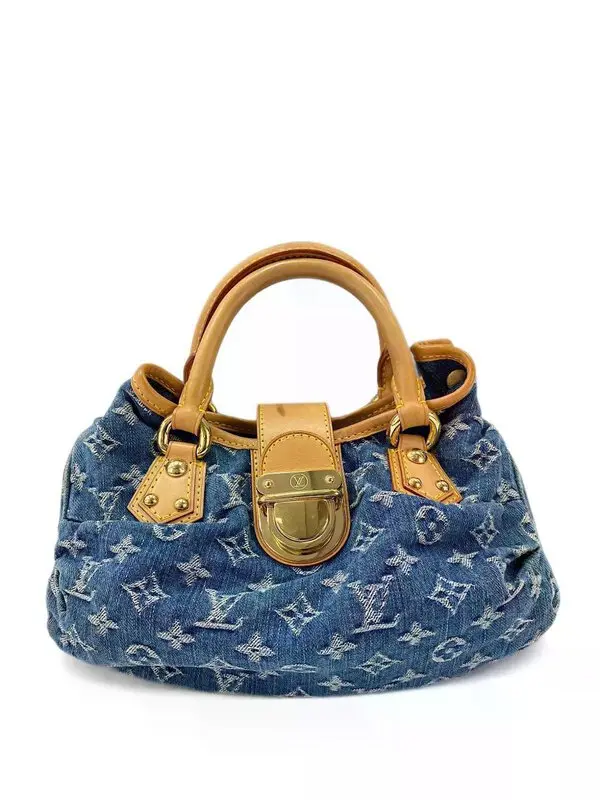 LOUIS VUITTON 2005 Monogram Denim Handbag - Blue